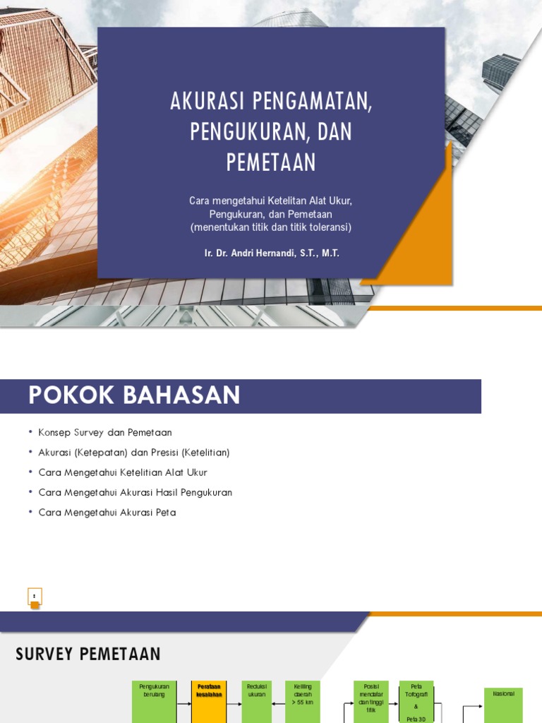 Cara Mengetahui Akurasi Hasil Pengamatan, Pengukuran, Dan Pemetaan ...