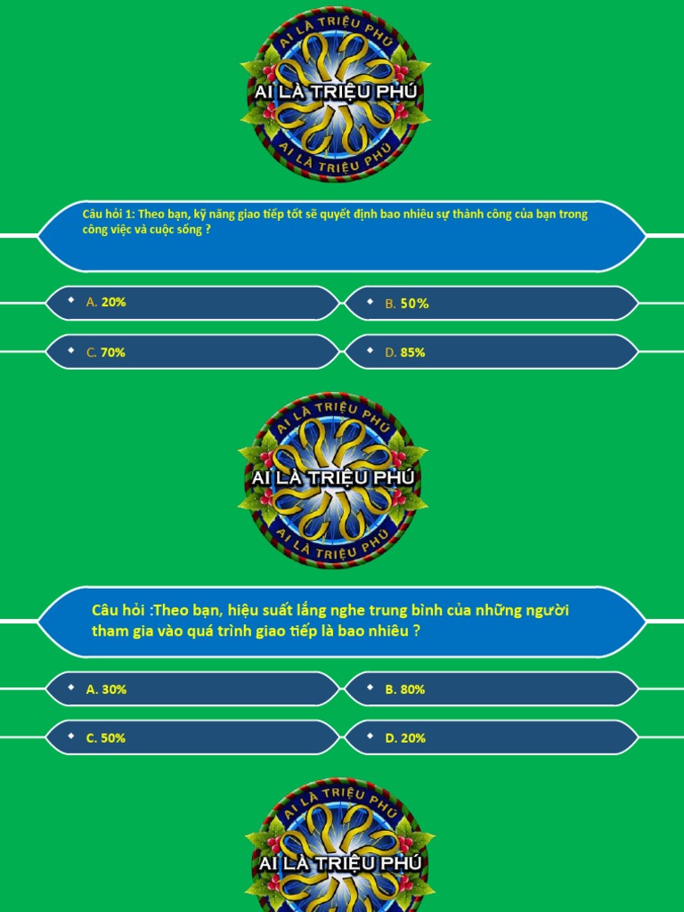 Trac Nghiem Ai La Trieu Phu | PDF