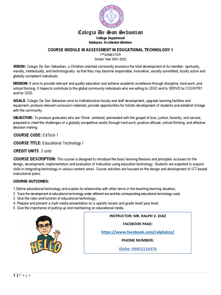 Edtech Midterm Module | PDF | Learning | Constructivism (Philosophy Of Education)