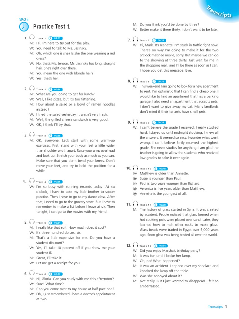 Transcripts Dictation Answer Key Test-1 | PDF | Orpheus | Cuisine