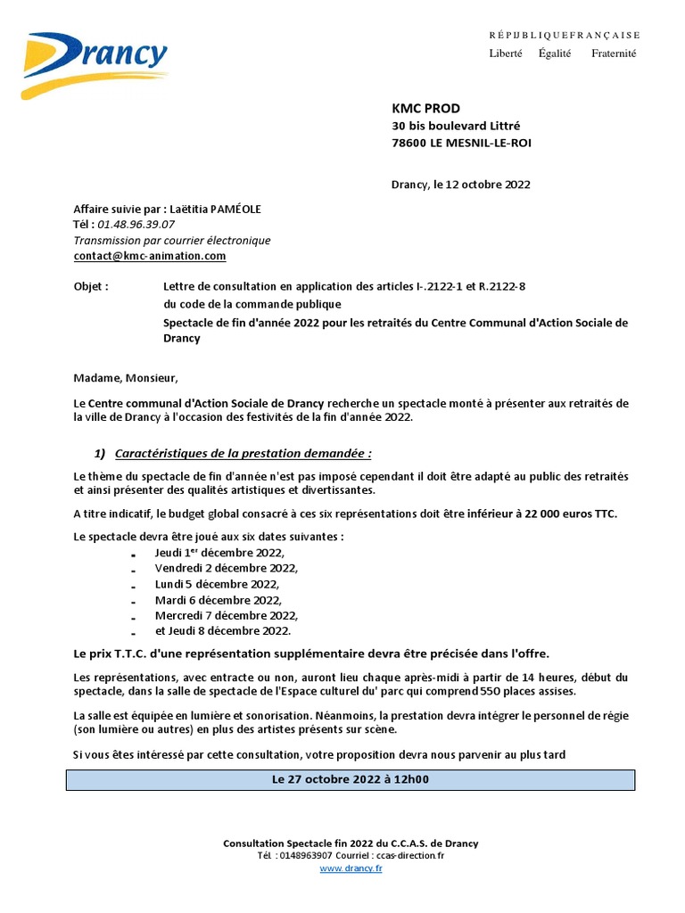 Lettre de Consultation 12102022 | PDF Lettre de Consultation 12102022 | PDF