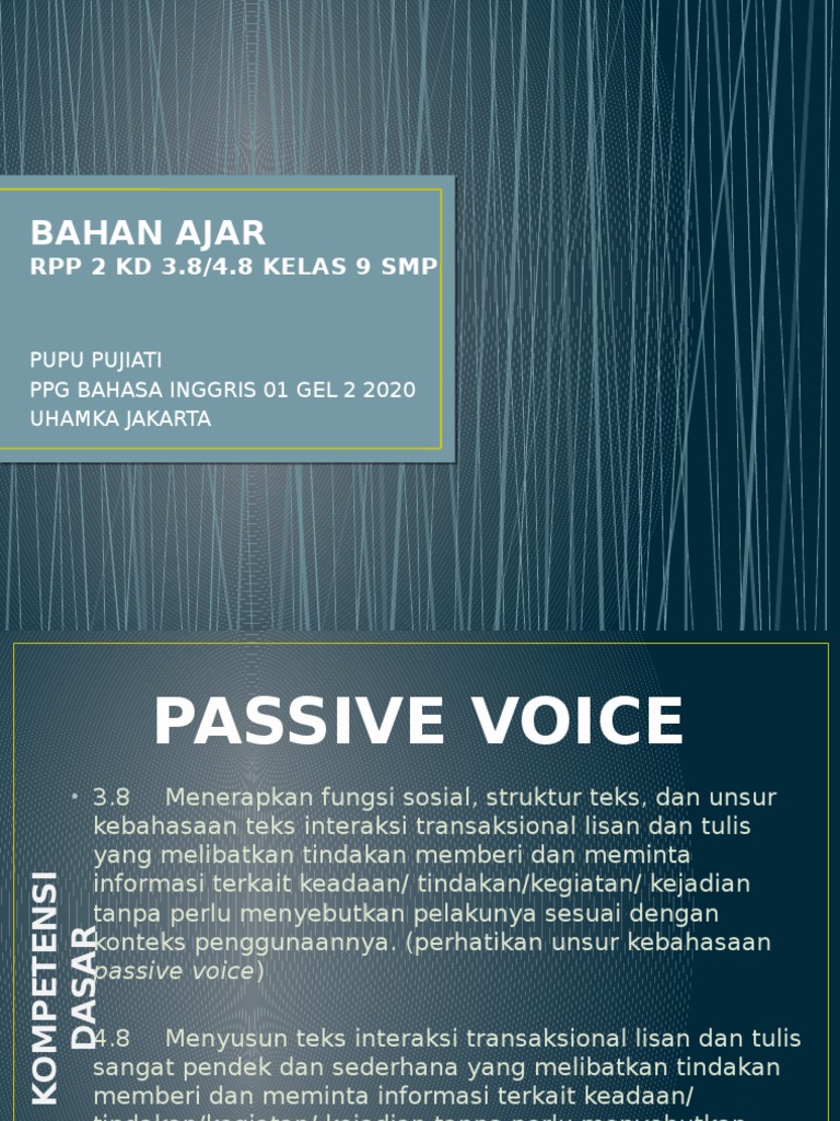 Pupu Pujiati - PPG - ING - Gel 2 - 2020 | PDF | Linguistic Morphology | Language Mechanics