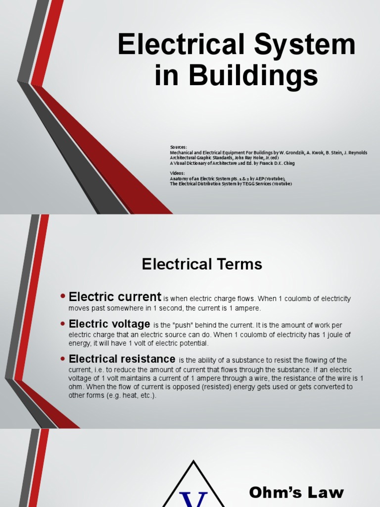 Session 2-2 - Building System - Electrical System Components | PDF ...