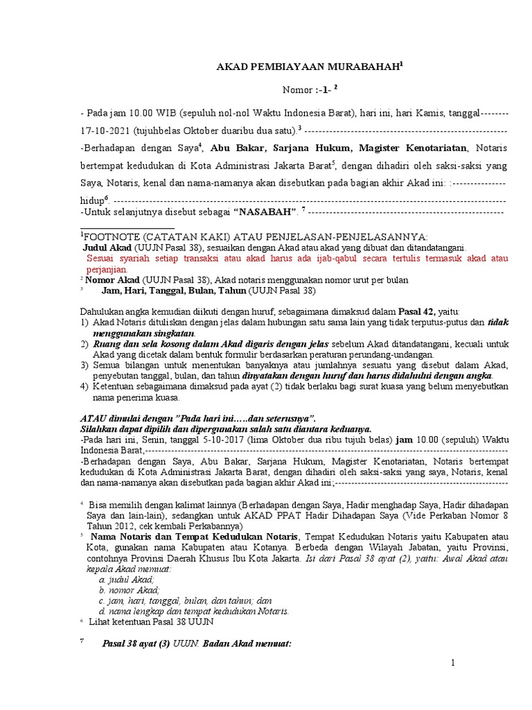 Akad Murabahah | PDF