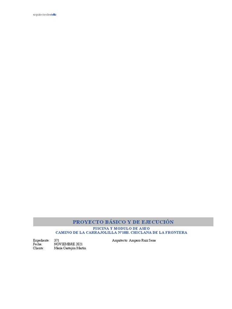 371-Memoria-Cte-Pbe-Piscina Carrajolilla | PDF | Fundación (Ingeniería) | Loseta