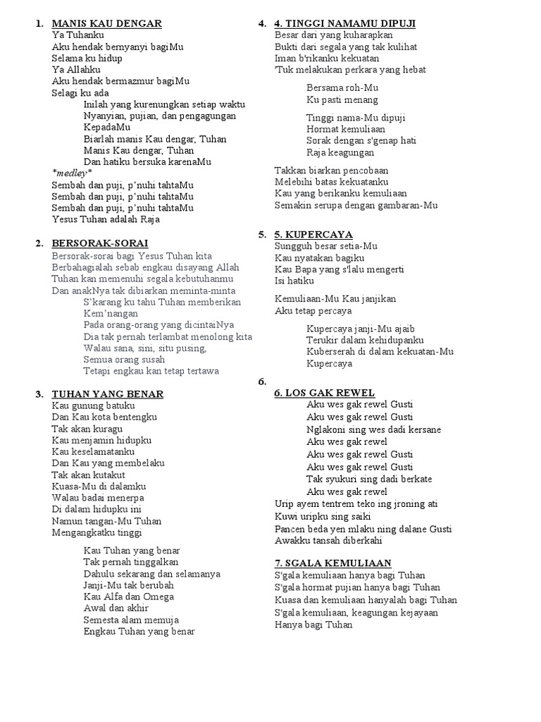Lagu Pujian | PDF