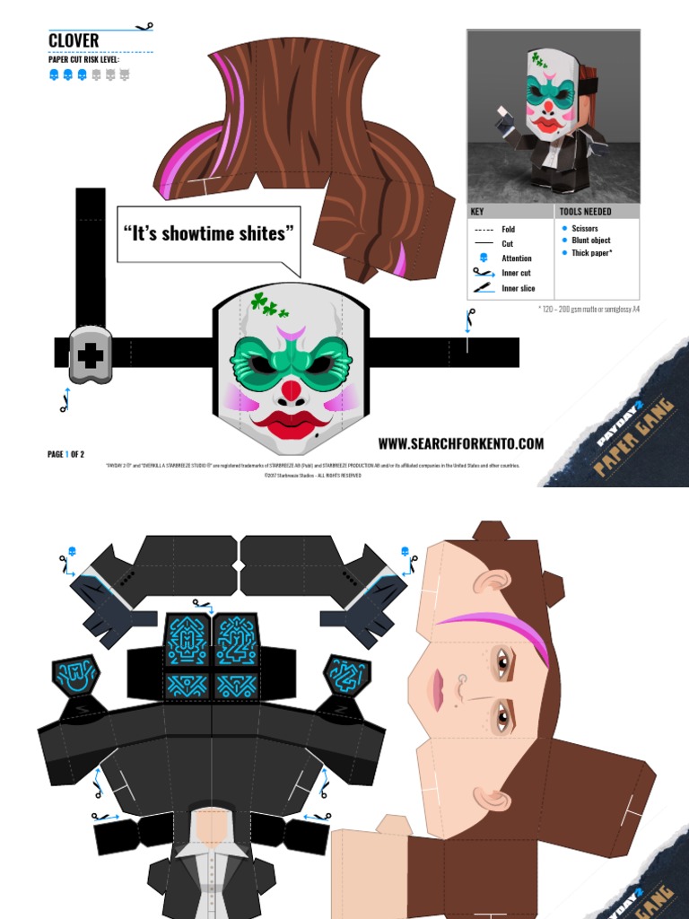 PD2-PaperGang Clover A4 | PDF | Video Game Companies | Industries