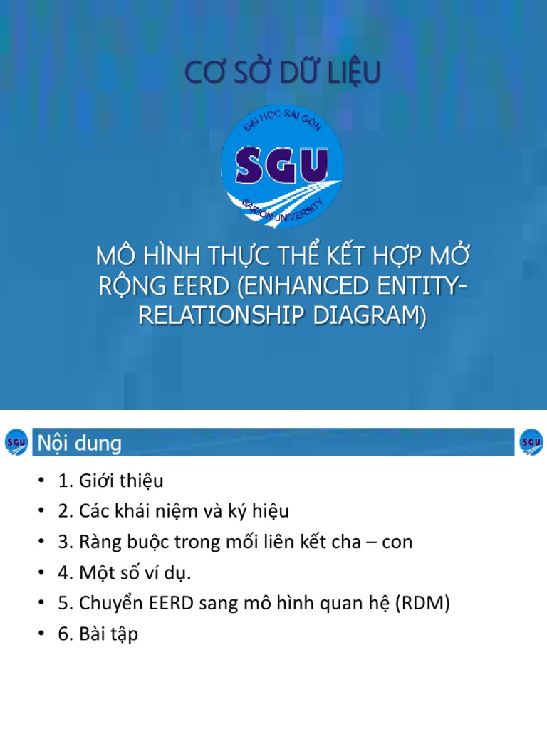 CSDL.02.1 - Mô Hình EER | PDF