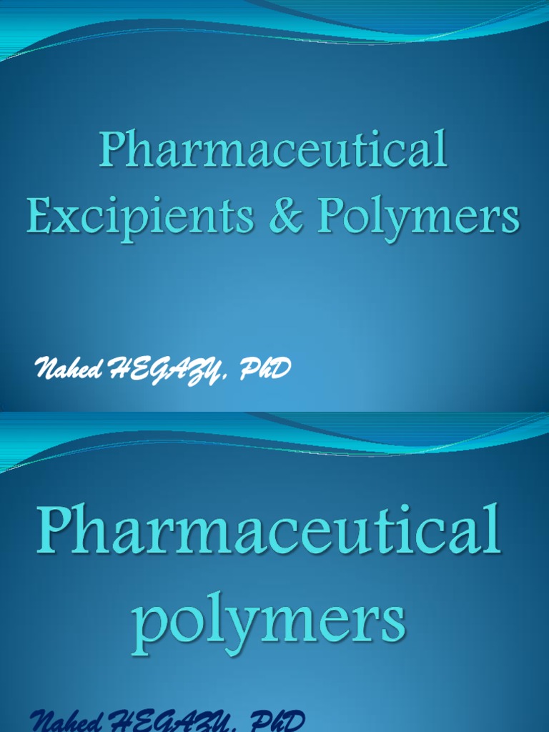 3-Pharmaceutical Polymers | PDF | Polymers | Monomer