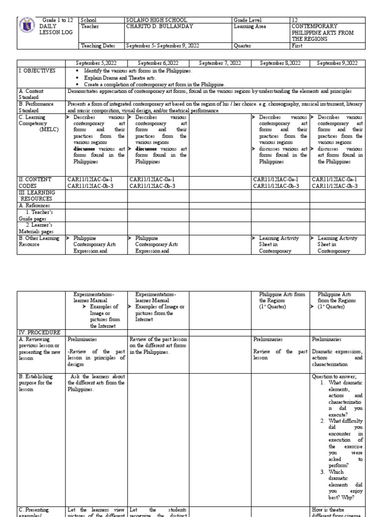 CPAR DLL -WEEK - 3 | PDF | Learning | Cognition