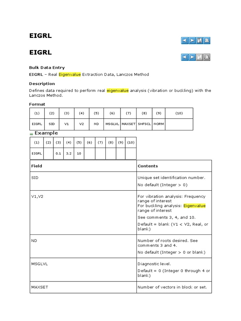 EIGRL | Download Free PDF | Eigenvalues And Eigenvectors | Linear Algebra