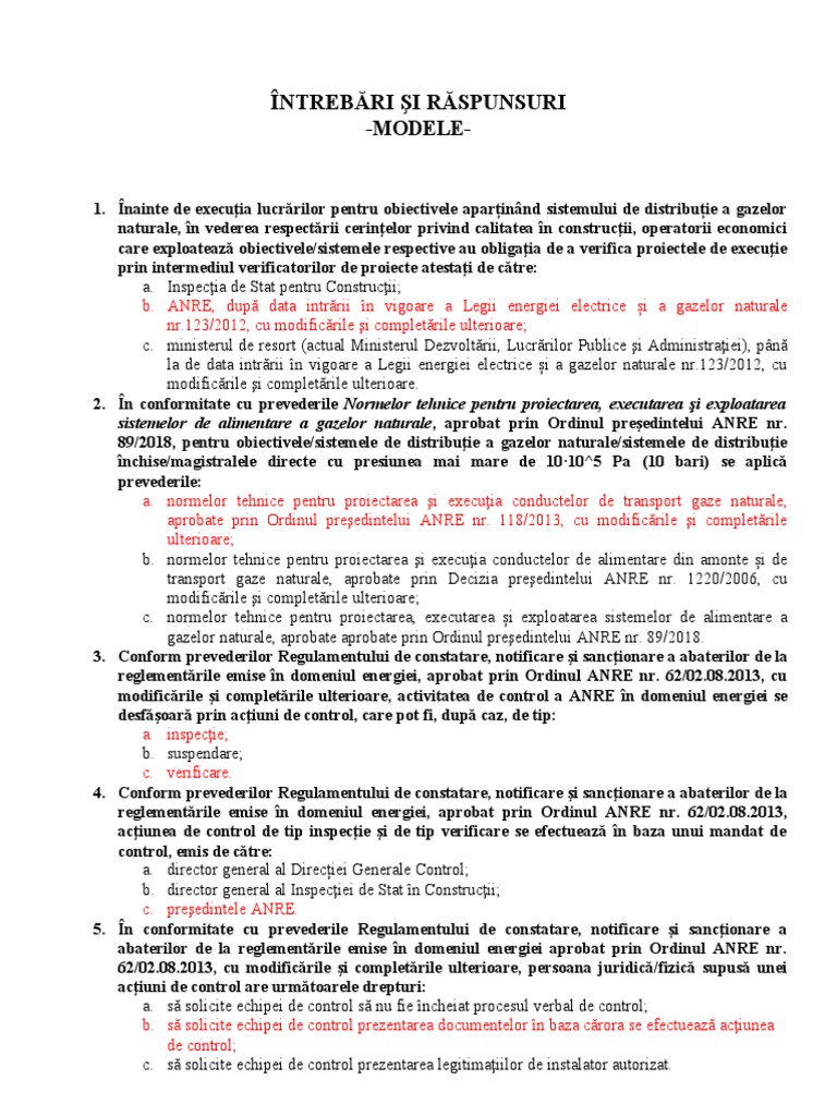 Intrebari - Modele - EGD PGD | PDF