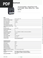 Product Data Sheet: Easypact CVS - CVS630F ETS 2.3 Circuit Breaker ...