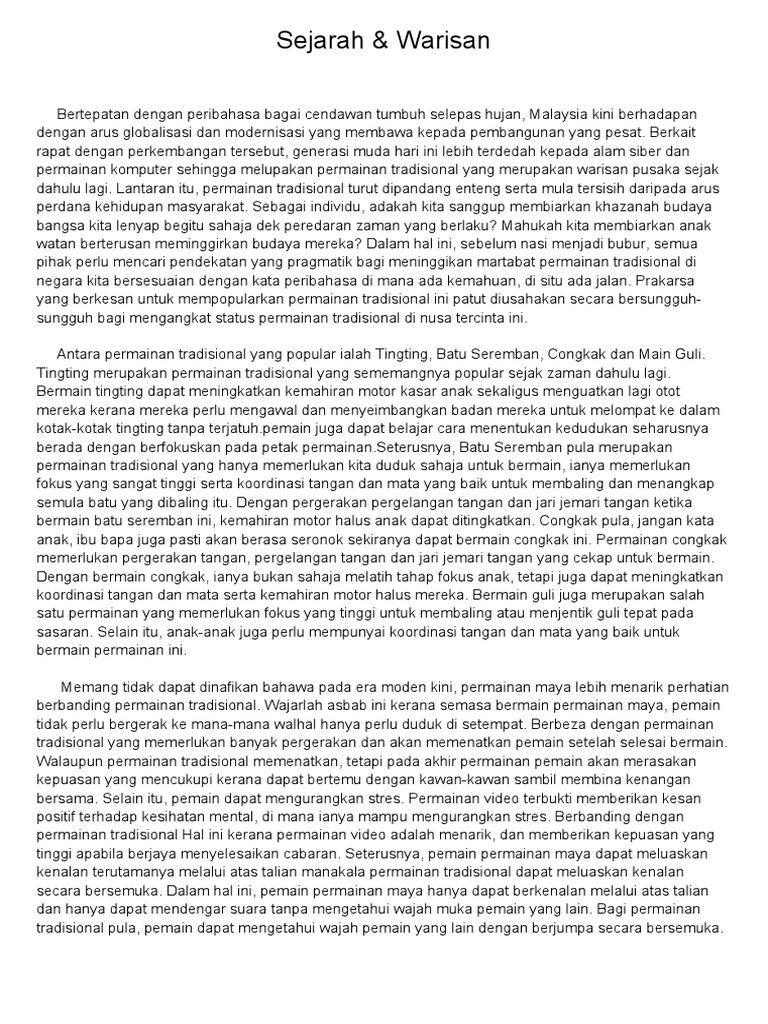 Sejarah & Warisan | PDF