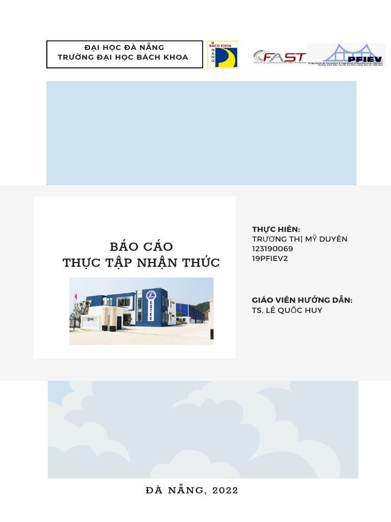 Bao Cao Thuc Tap Nhan Thuc | PDF