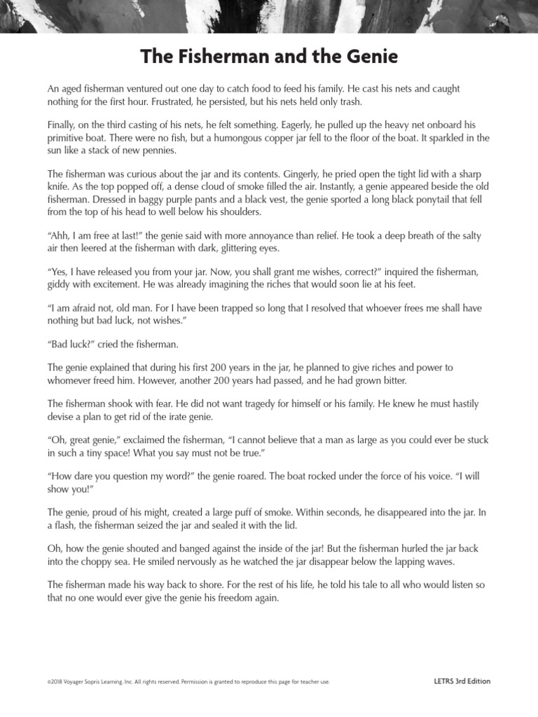 The Fisherman and The Genie | PDF