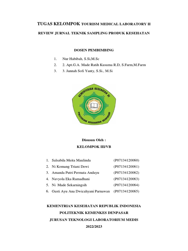 Review Jurnal Teknik Sampling | PDF