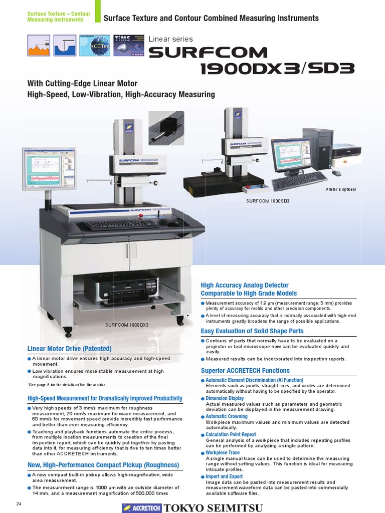 Surfcom1900dx3sd3 e | PDF