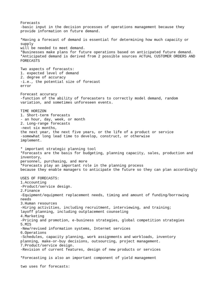 Opman | PDF | Forecasting | Seasonality