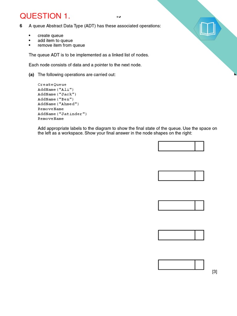 13 6 - Create Queue - Add Item To Queue - Remove Item From Queue | PDF | Pointer (Computer ...