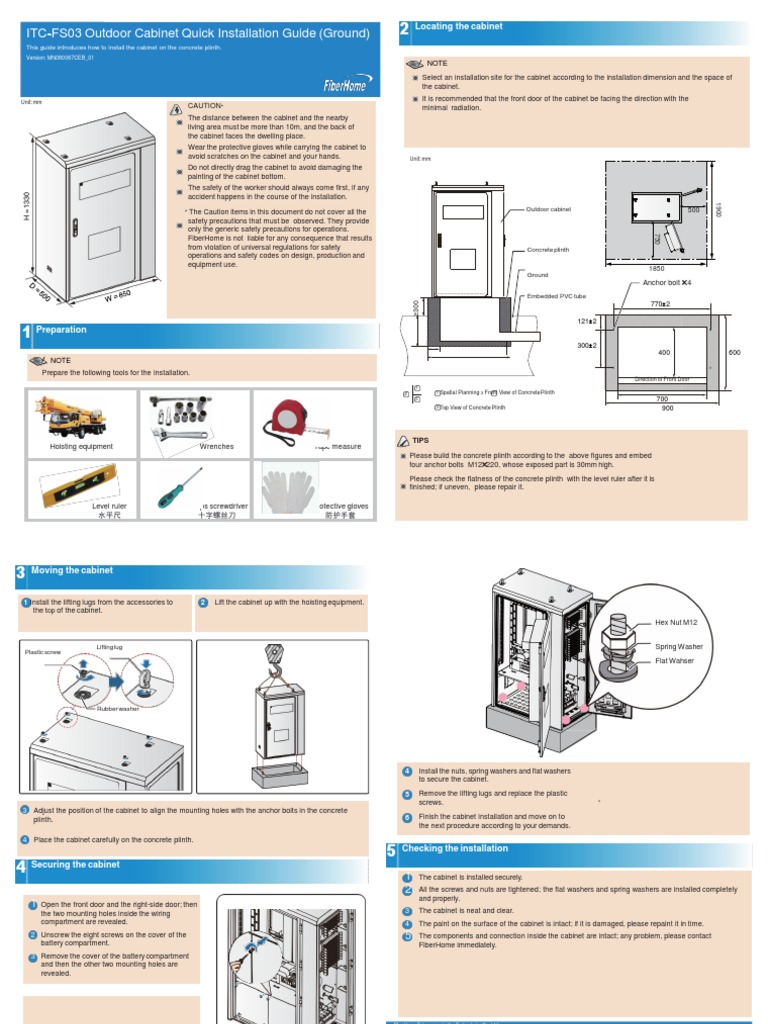 Guide D'installation Pour FS03 | PDF | Screw | Washer (Hardware)