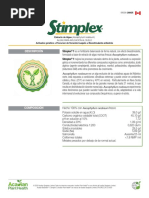 Ficha Tecnica Stimplex 7 Colombia | PDF | Sustancias químicas ...