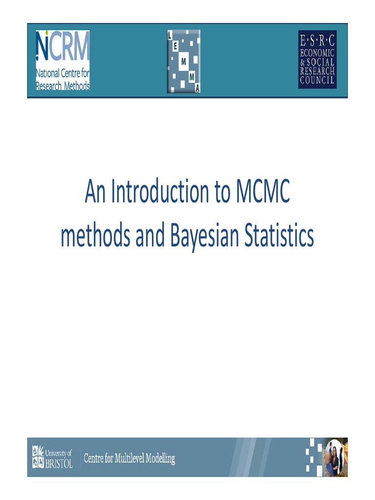 An Introduction To Bayesian Statistics And Mcmc Methods Pdf Bayesian Inference Statistical