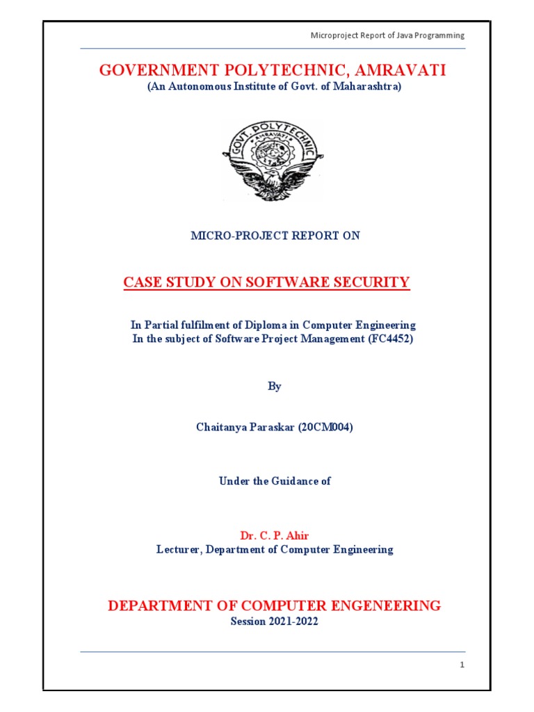 SPM Project Report | PDF | Security | Computer Security