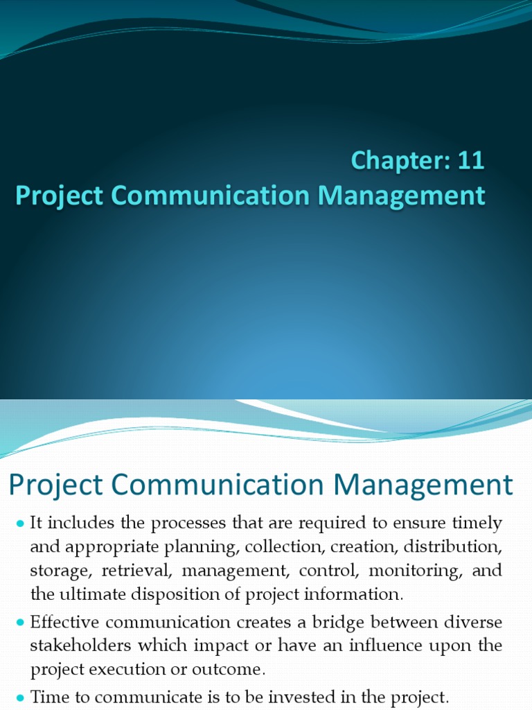 Project Communication Management | PDF | Communication | Information