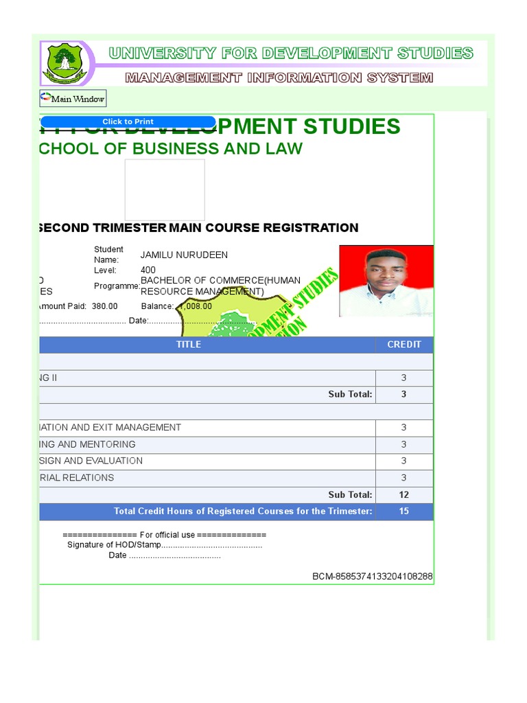 UDS - MIS - Student Portal | PDF | Intellectual Works
