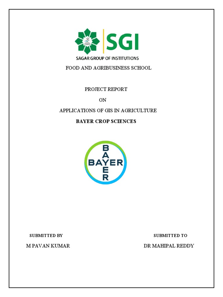 Gis Report Bayer | PDF | Geographic Information System | Agriculture