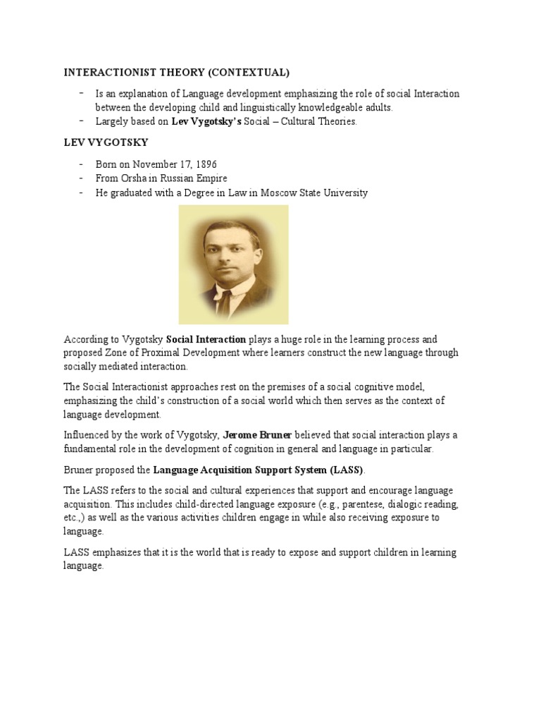 Interactionist Theory Contextual | PDF