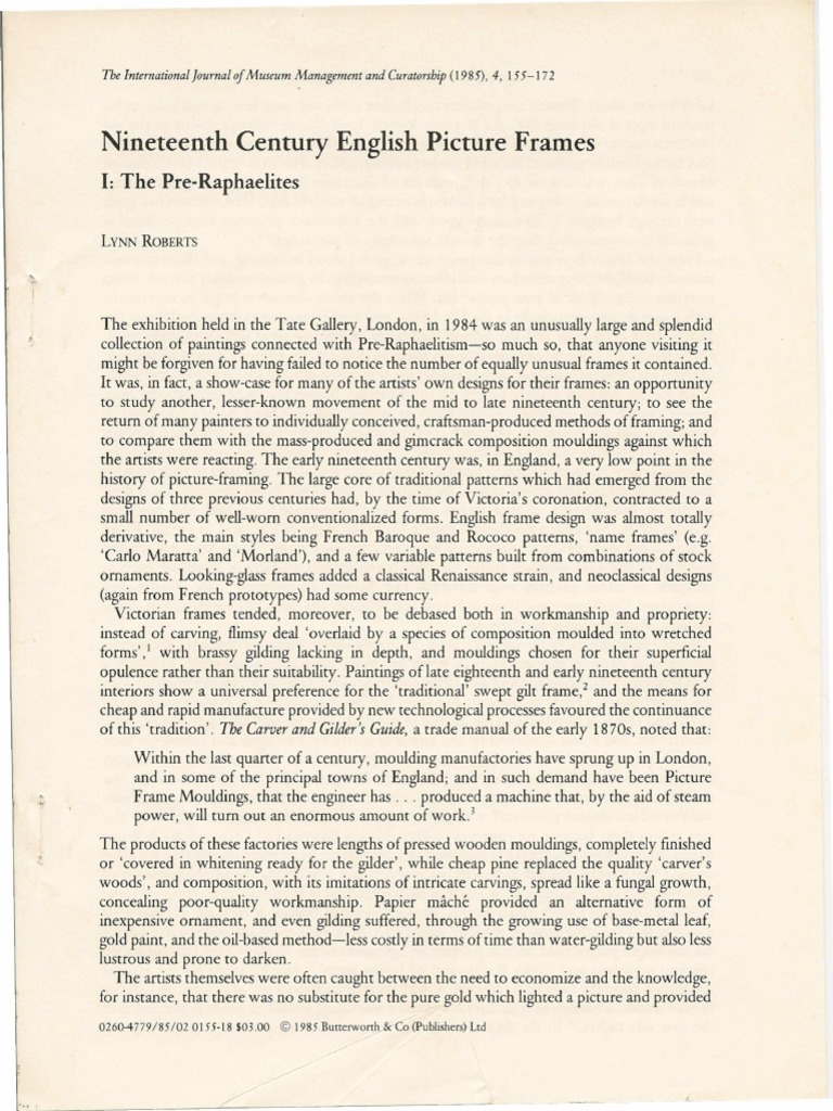 Nineteenth Century English Picture Frame | Download Free PDF | Dante ...