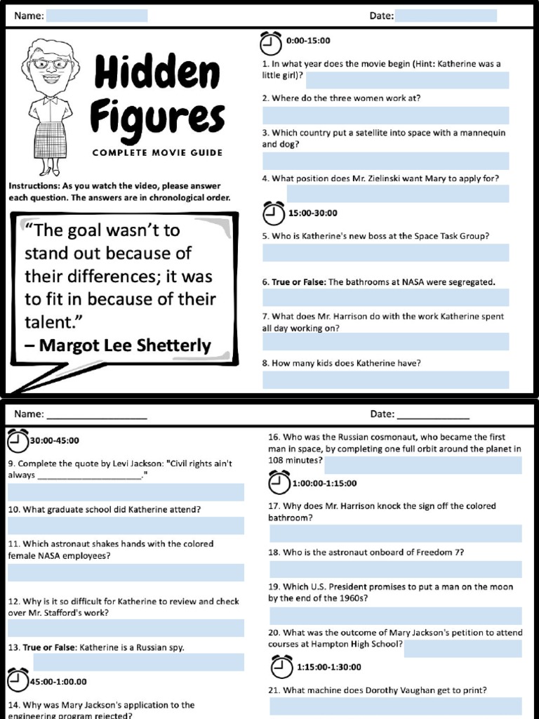 Hidden Figures Questions | PDF