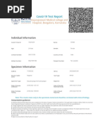 RT PCR Test Report | PDF | Epidemiology | Health Care