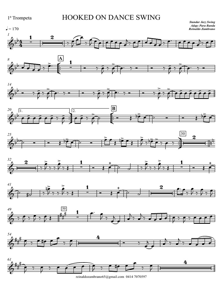 Trompeta 1 Hooked On Swing | PDF