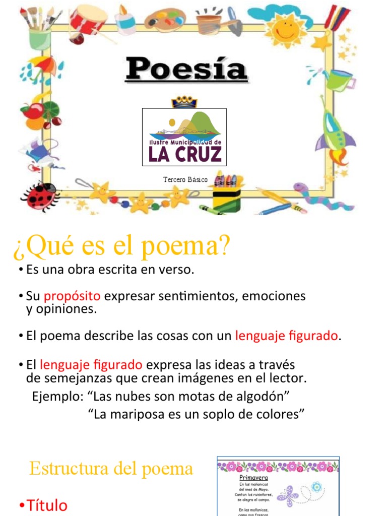 Lenguaje PPT LA POESÍA (CLASE DEL 27-10-22) | PDF | Poesía