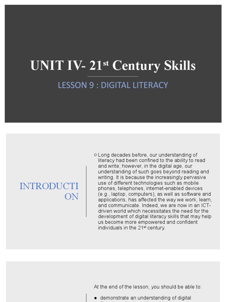Unit Iv Lesson 9 Digital Literacy | PDF | Malware | Email Spam