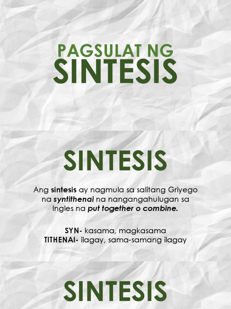 Sintesis | PDF