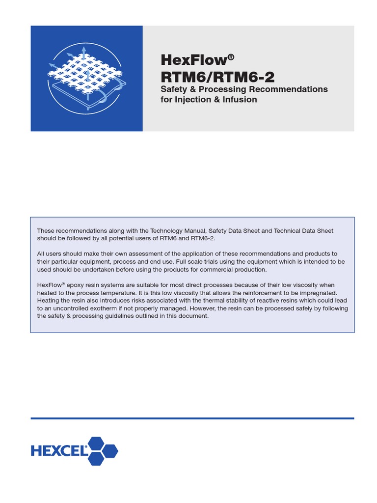Hexcel RTM6 Safety Processing Guidelines | PDF | Cookware And Bakeware | Heat