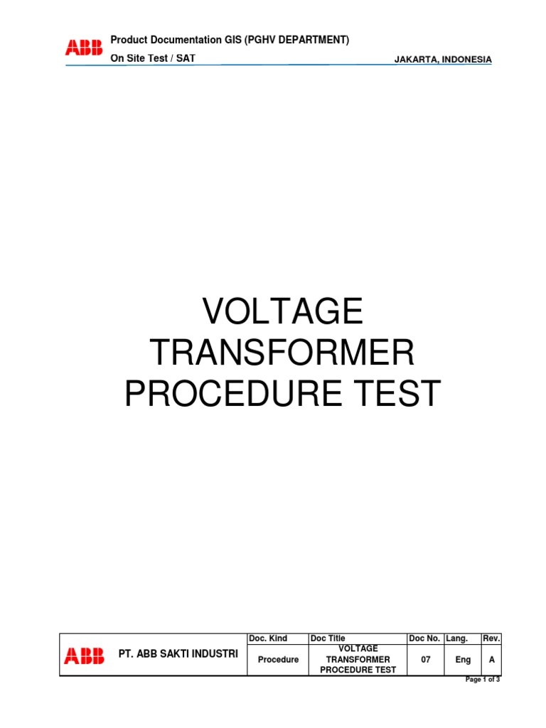 Voltage Transformer Procedure | PDF | Transformer | Electromagnetism