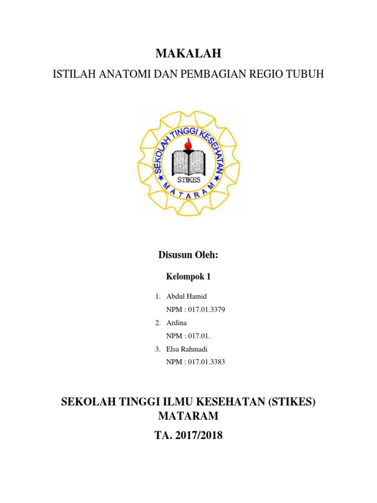 Pembagian Regio Tubuh Manusia | PDF
