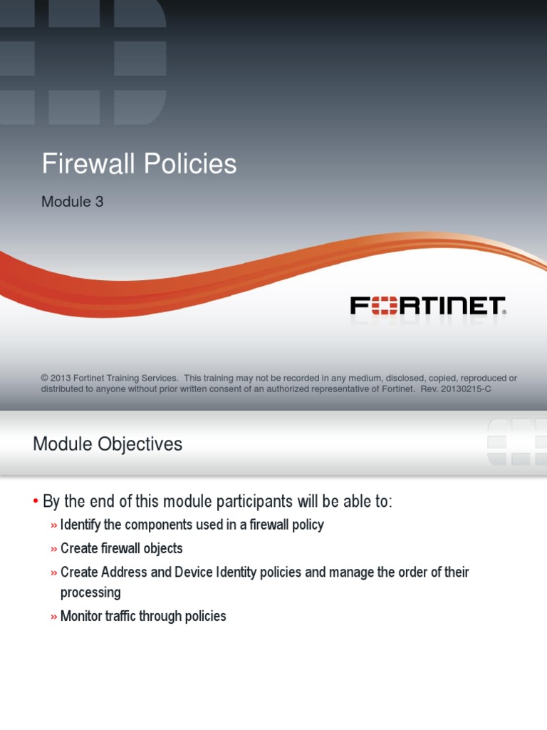 FORTIGATE Firewall Policies-2 | PDF | Ip Address | Firewall (Computing)
