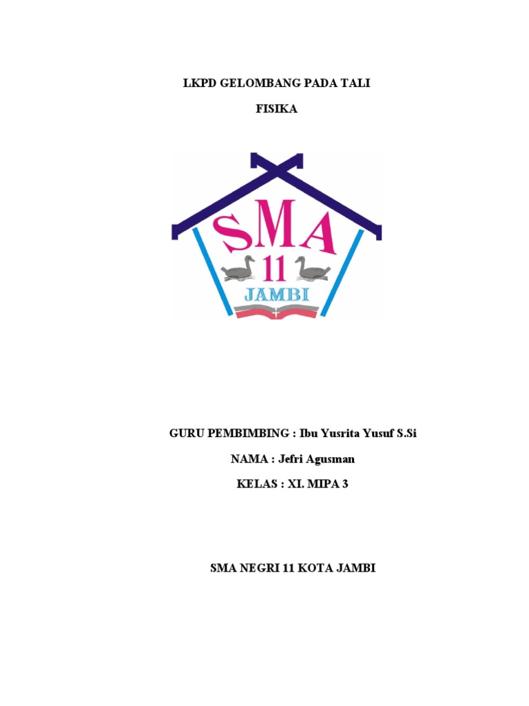 LKPD Gelombang Pada Tali-Jefri Agusman (Xi Mipa 3) | PDF