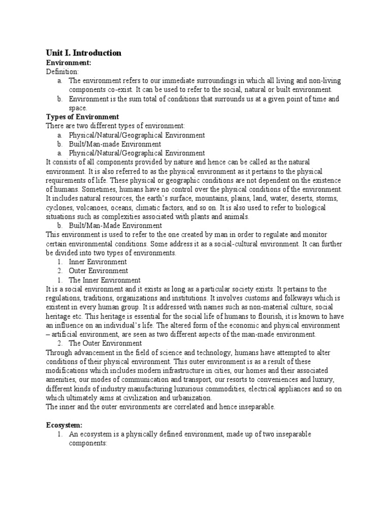 Environment and Development | PDF