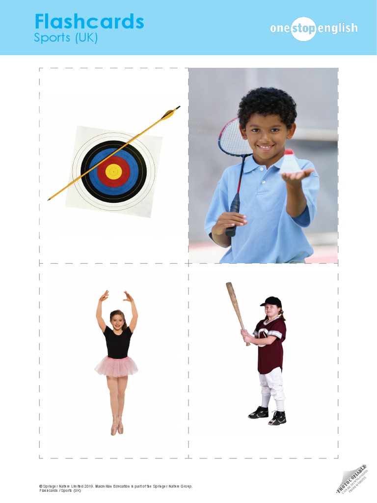 Flashcards Sports UK | PDF | Leisure Activities | Sports