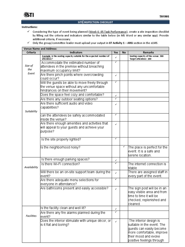 Checklist Gomez Carmona | PDF