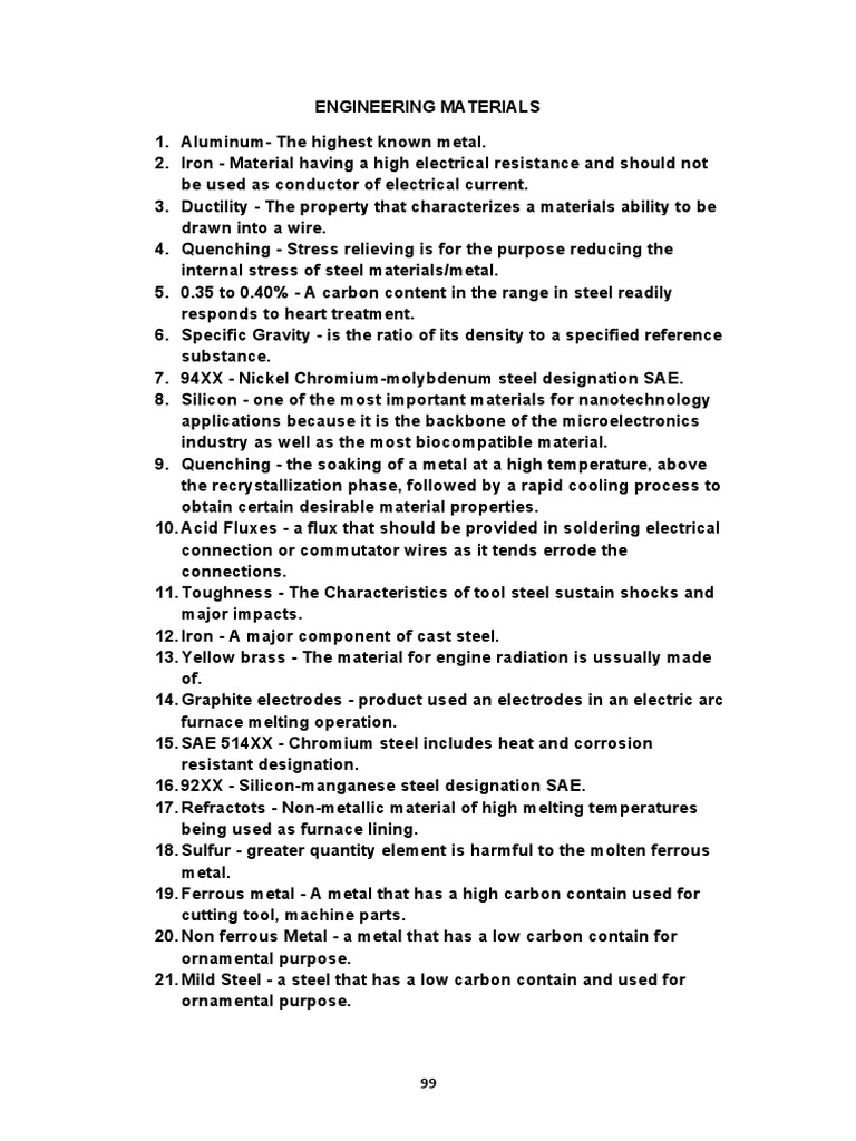 ENGINEERING MAT WPS Office | PDF | Steel | Metals