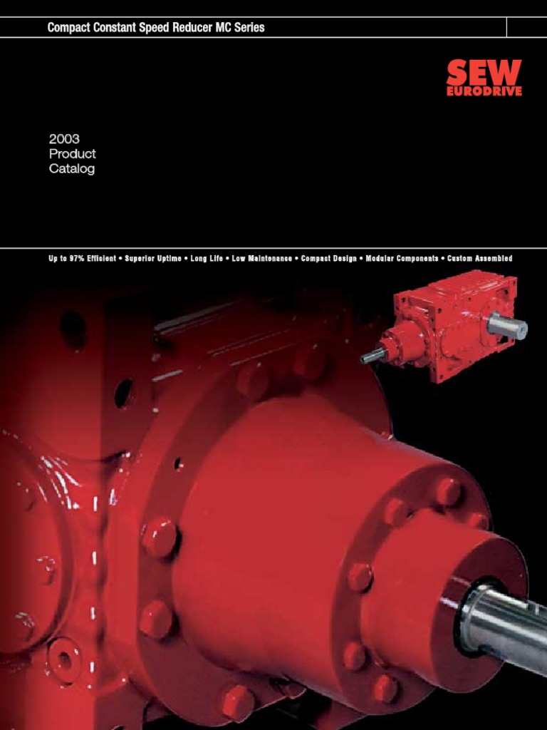 SEW Compact Constant Speed Reducer MC Series | PDF | Electric Motor | Gear
