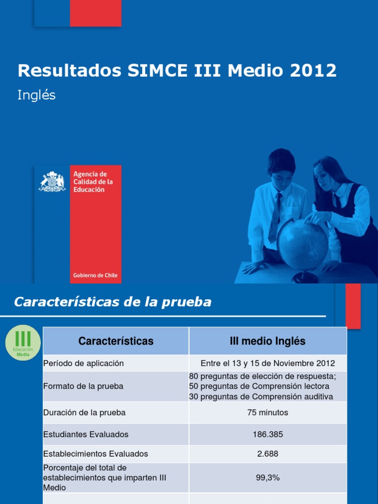 Resultados SIMCE Inglés 2012 III Medio | PDF | Desarrollo humano ...